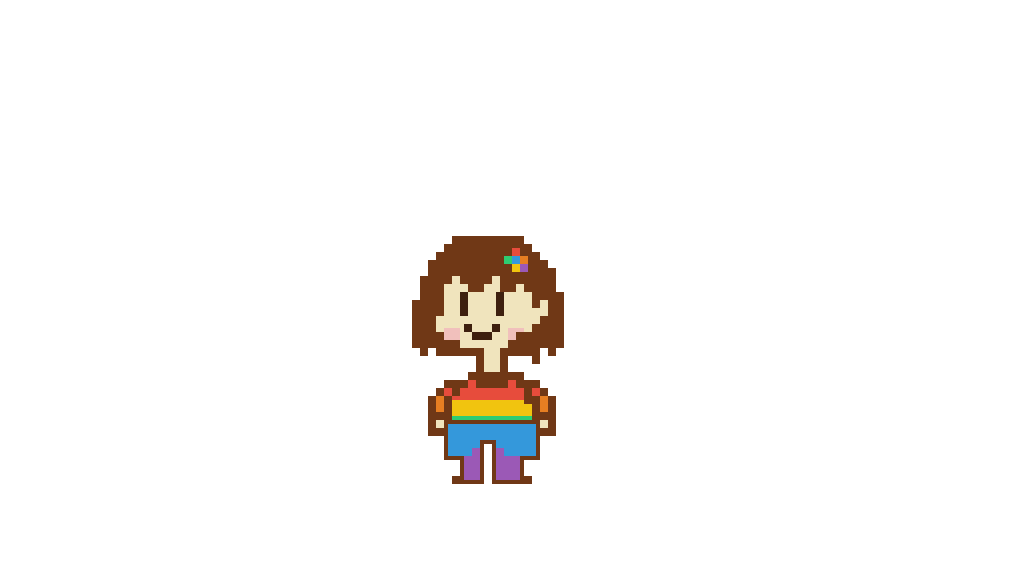 Pixilart - rainbowtale chara by TOMARTS