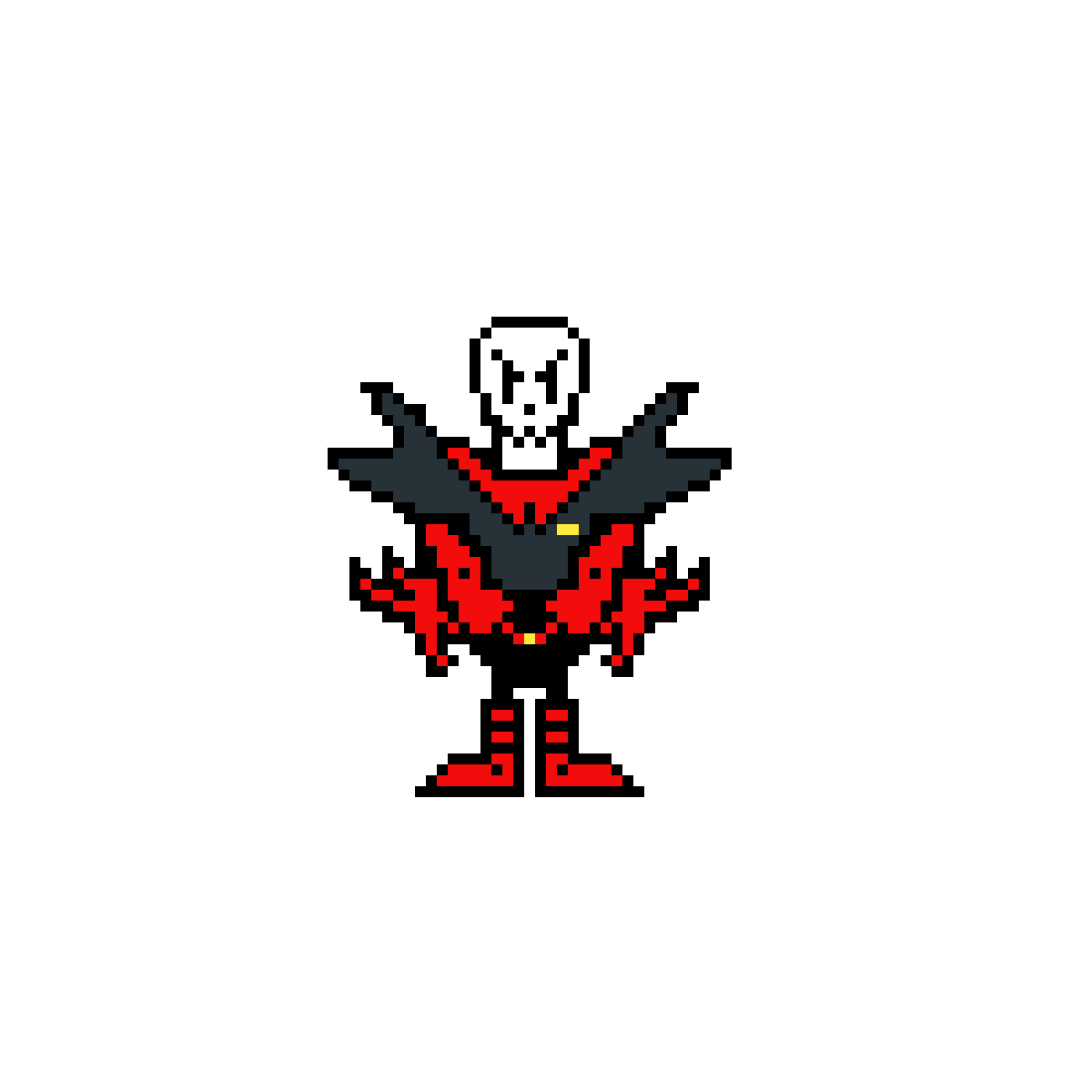 Editing brother of sans ( papyrus ) - Free online pixel art drawing ...