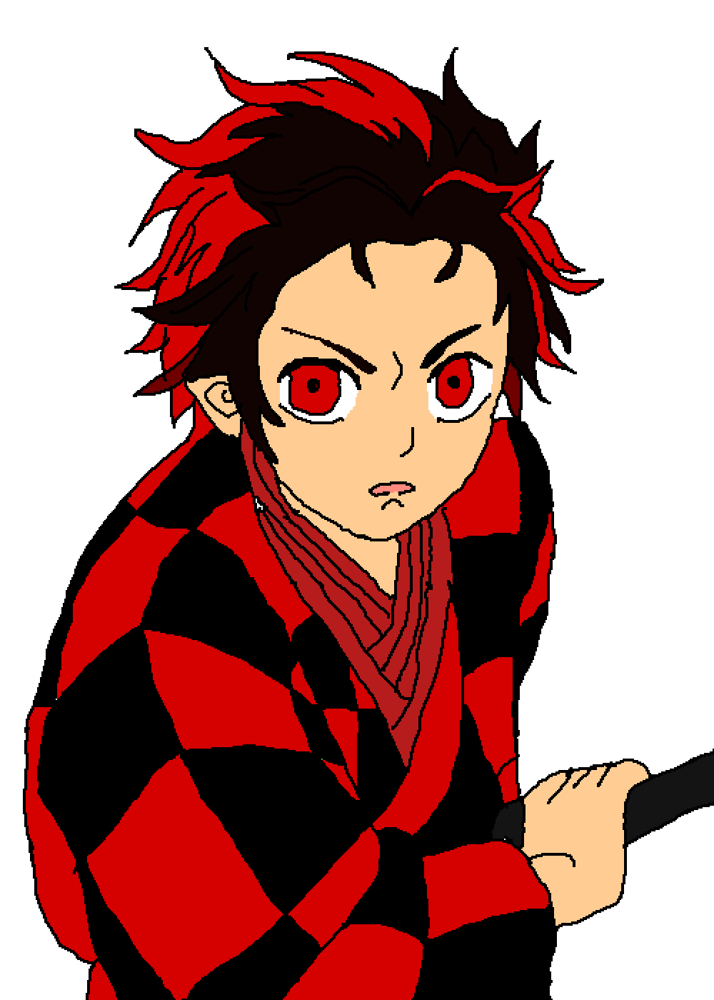 Editing demon slayer - Free online pixel art drawing tool - Pixilart