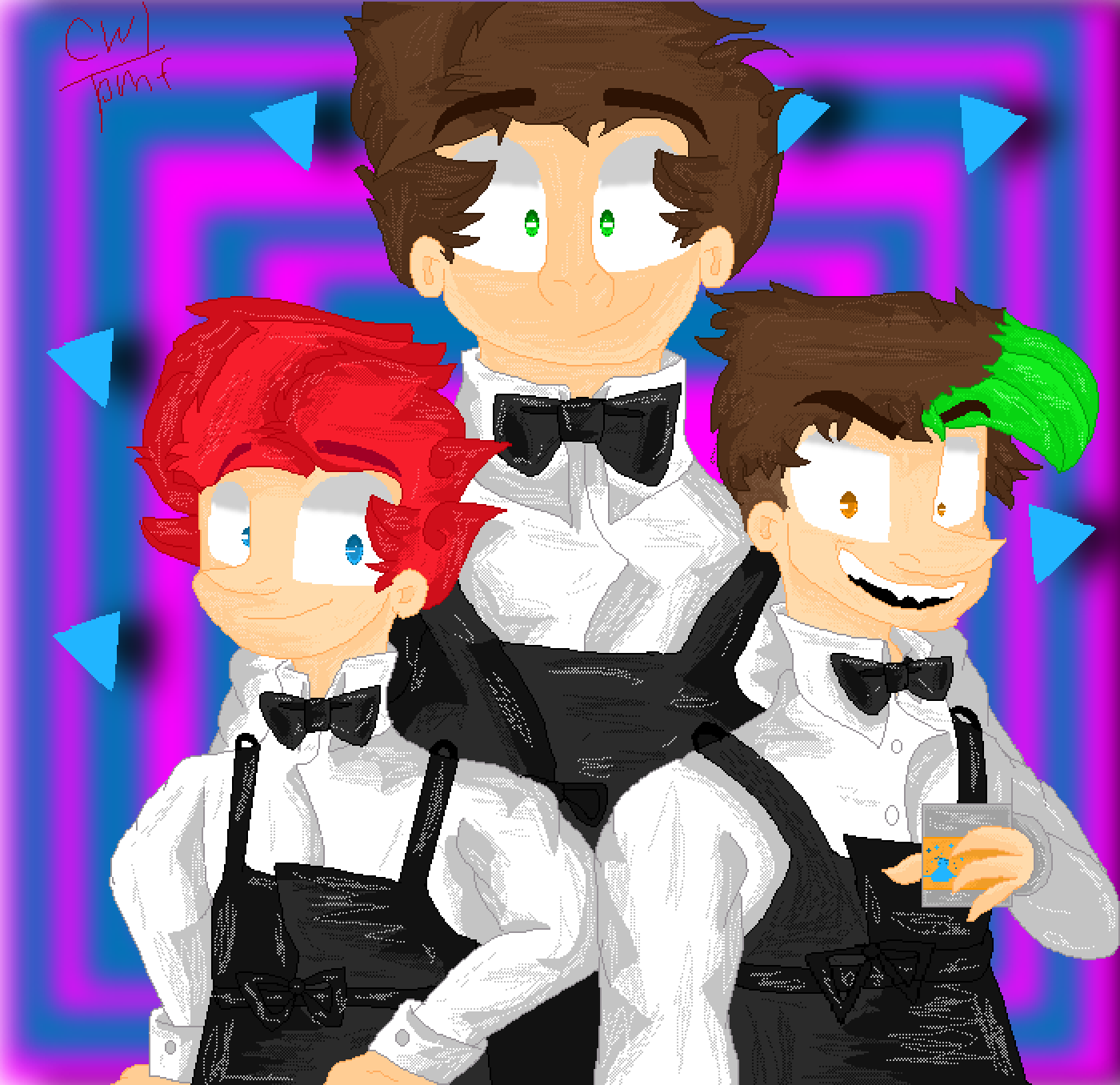 Pixilart - the 3 brothers by Crystalwater1