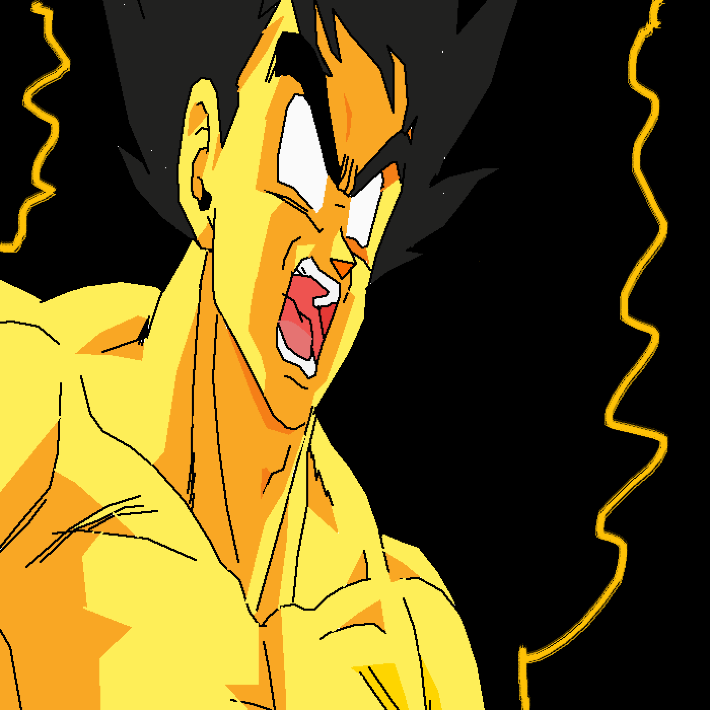 Pixilart - fssj to ssj by GodzilaSiren