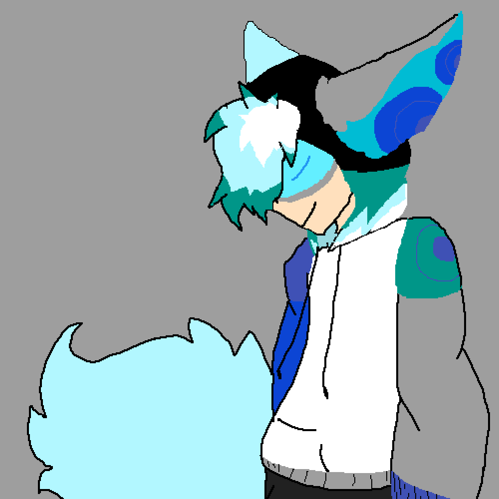 Pixilart - (base)human rebbot uwu by ALovelyVillan