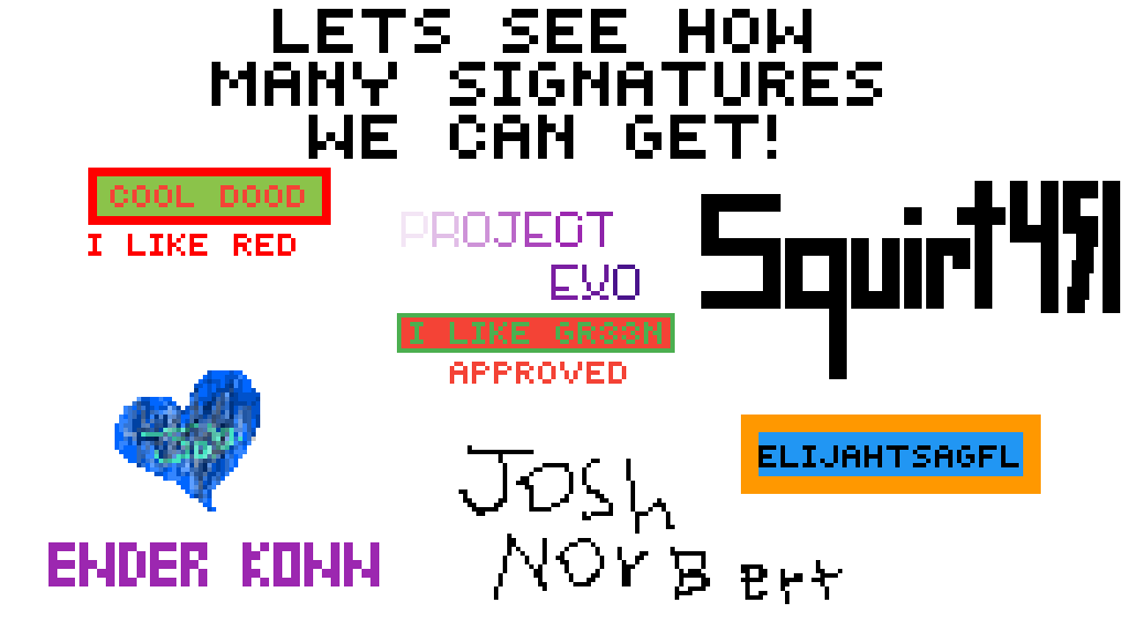 Editing Signature Collab - Free online pixel art drawing tool - Pixilart