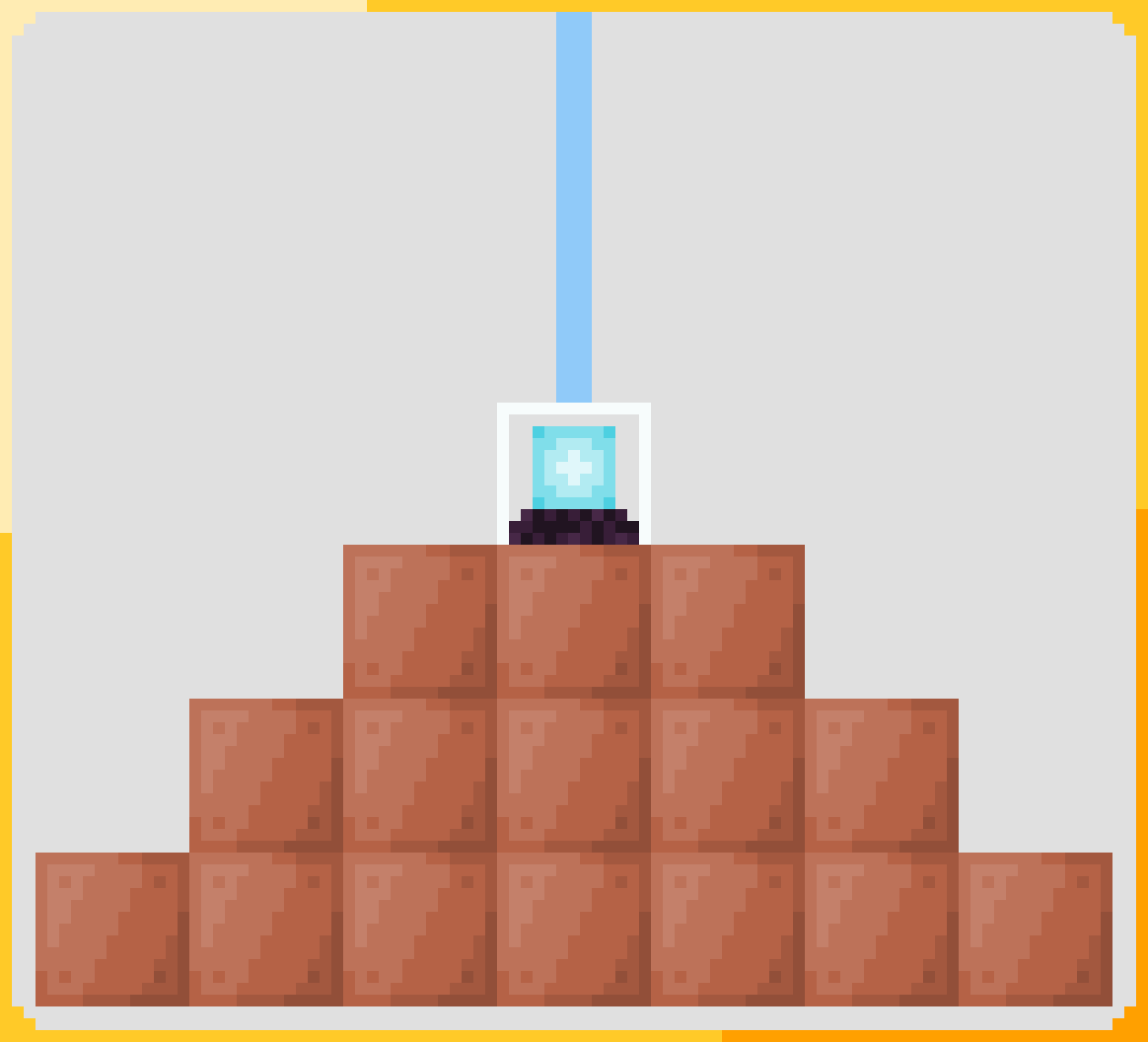 Pixilart - Copper Beacon by Claythedragon