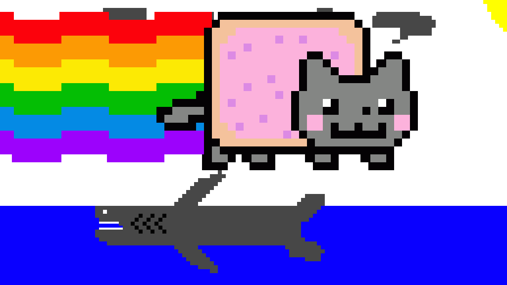 Pixilart - The holy cat looking over the ocean by Beast25