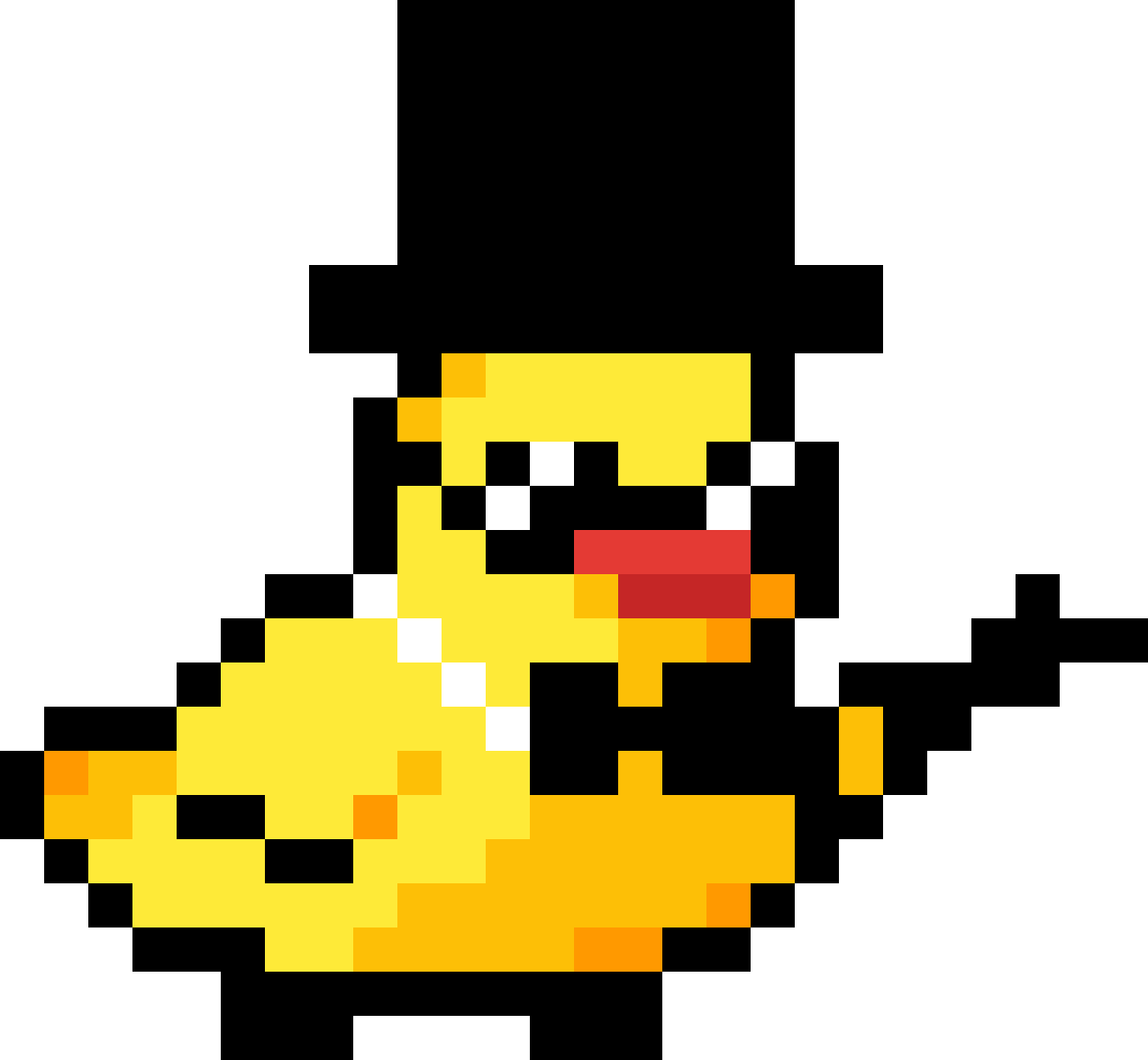 Pixilart - Mafia Duck by Frisk-Aftonchr