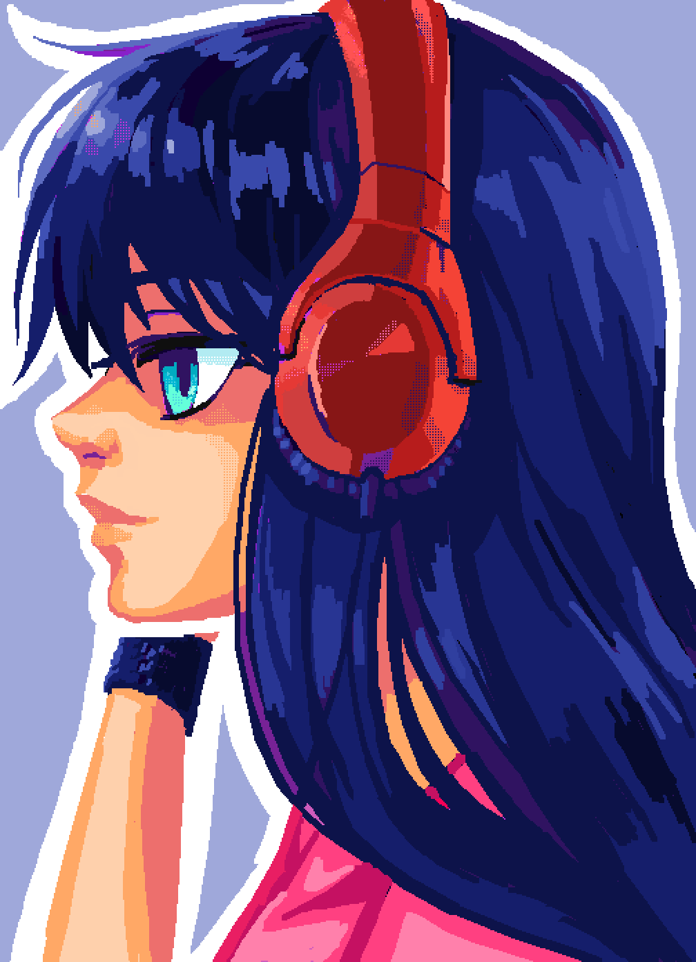 Editing Gamer girl - Free online pixel art drawing tool - Pixilart