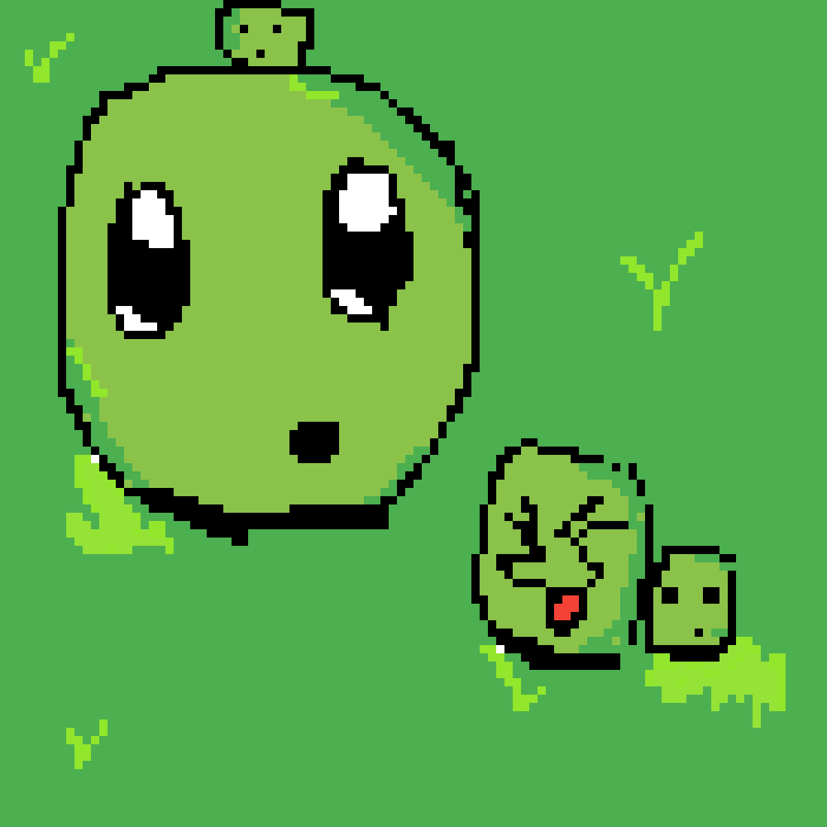 Pixilart - Slime cubes by Gummygirl123
