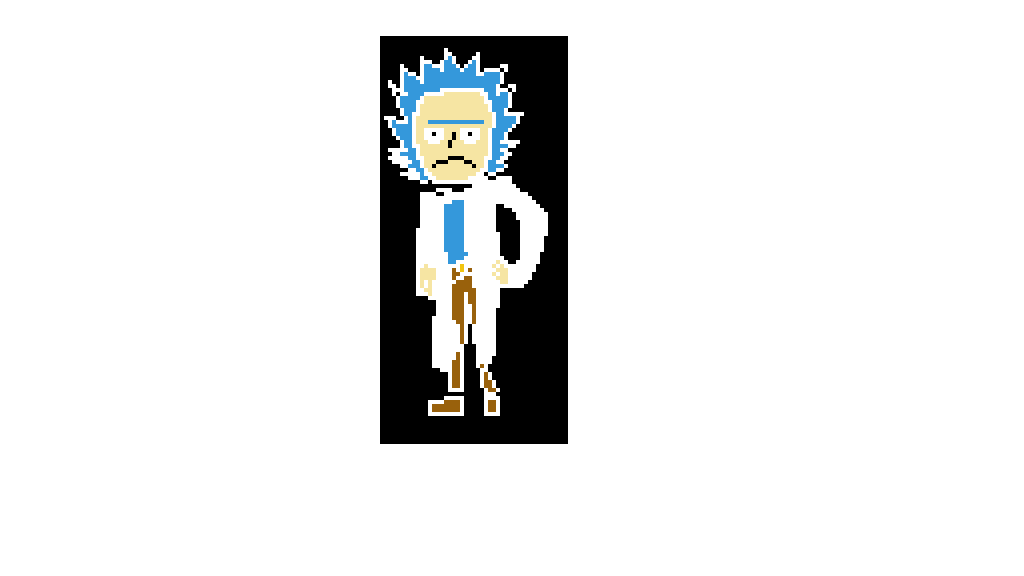 Pixilart - Colored rick UT sprite by Anonymous