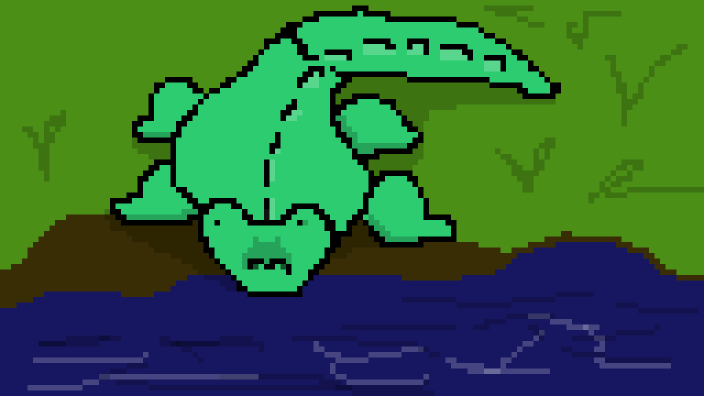Pixilart - Aligator by Emraldchalice