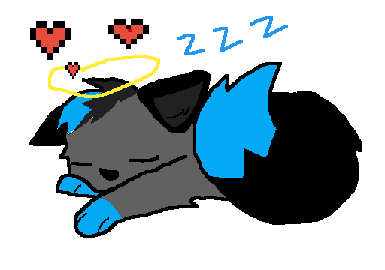 Edición The cute edit of wolf UwU - Herramienta gratuita de dibujo en ...