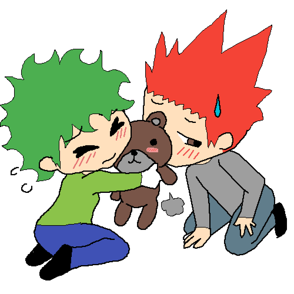 Editing deku X kiri - Free online pixel art drawing tool - Pixilart