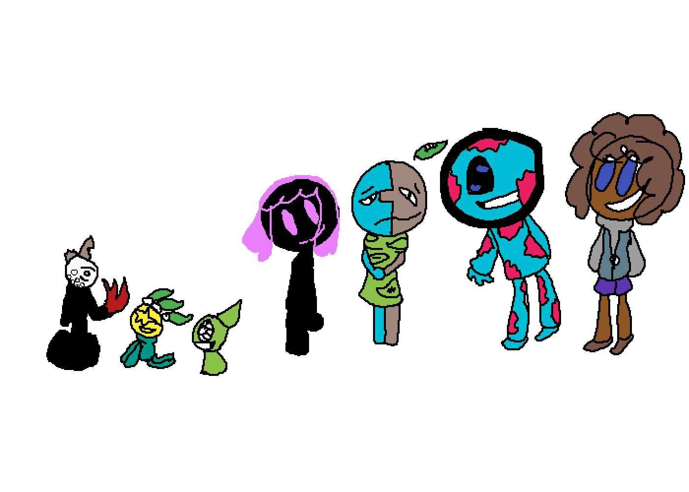 Editing all ocs in fnf - Free online pixel art drawing tool - Pixilart