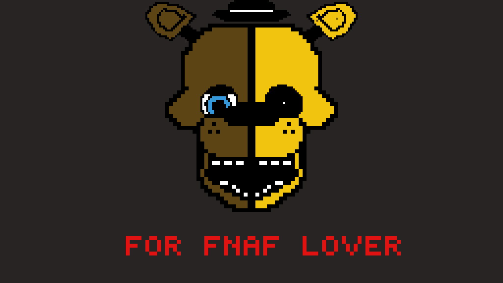 Pixilart - Half freddy Half golden freddy (for FNAF LOVER) by LightningFur