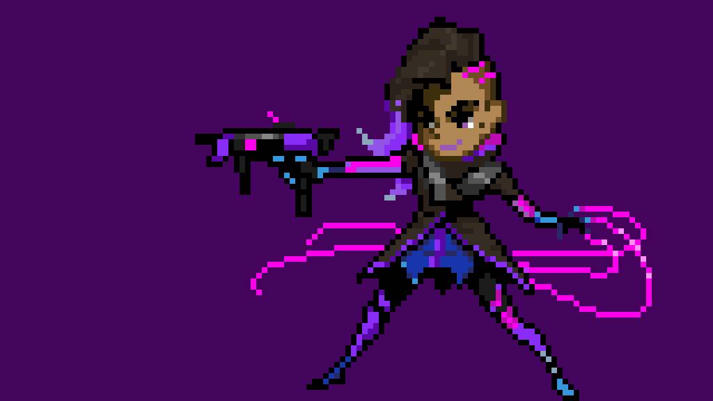 Pixilart - Overwatch Sombra by Genji9901