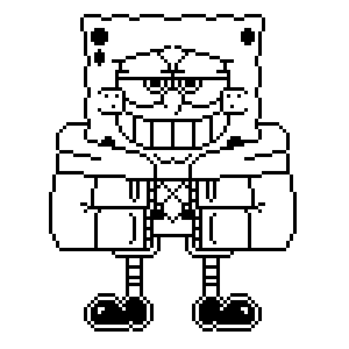 Pixilart - SpongeSwap Spongebob Base by SpongeChris