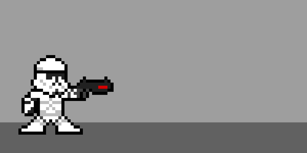 Pixilart - Stormtrooper firing by The-Yoshi-Jedi