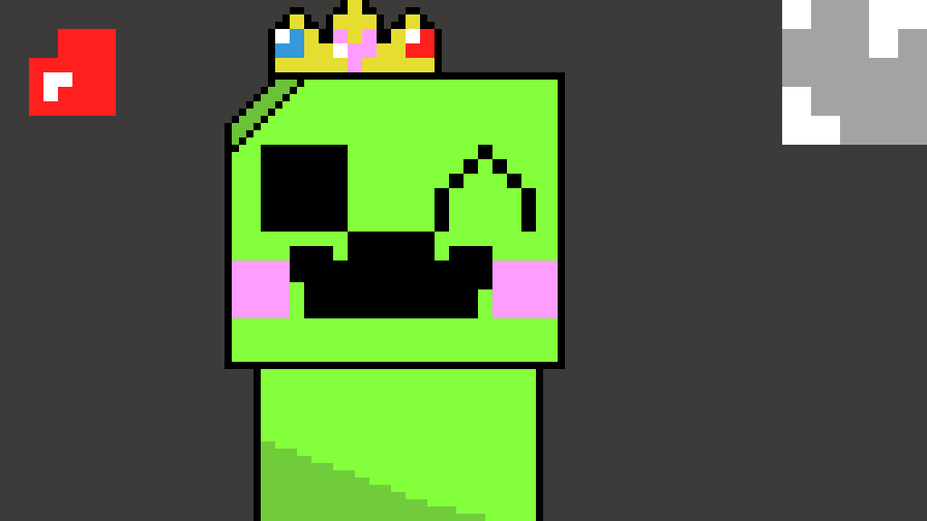 Pixilart - Cute queen creeper by Anonymous