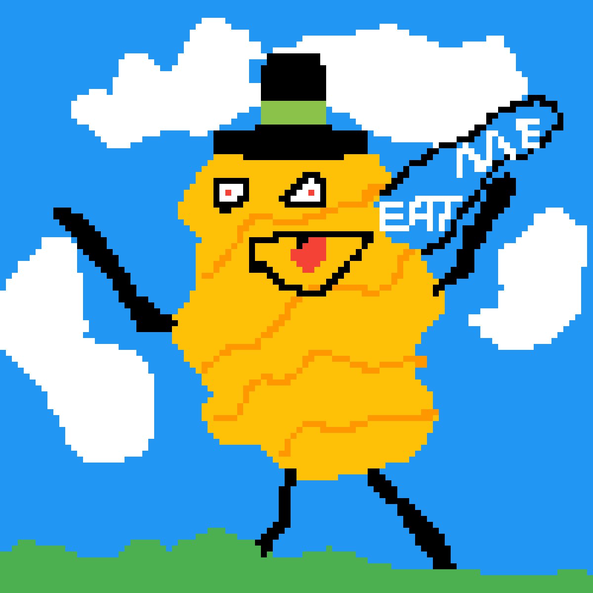 Editing chicken nugget - Free online pixel art drawing tool - Pixilart