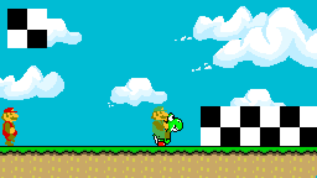 Pixilart - Mario but with missing textures by The-Mario-Guy