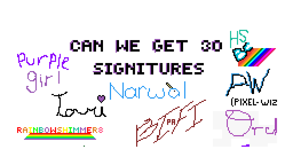 Editing Signitured - Free online pixel art drawing tool - Pixilart