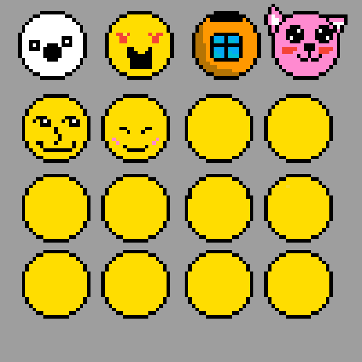 Editing Add You Own Emoji - Free online pixel art drawing tool - Pixilart
