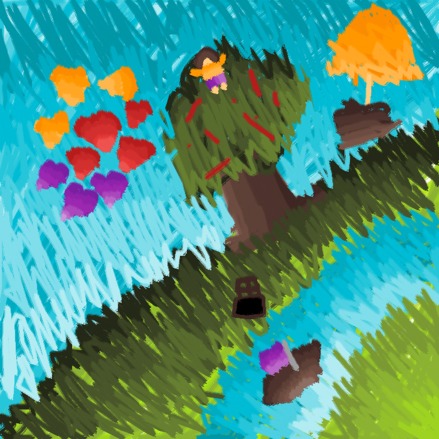 Pixilart - Scribble world by amandavz