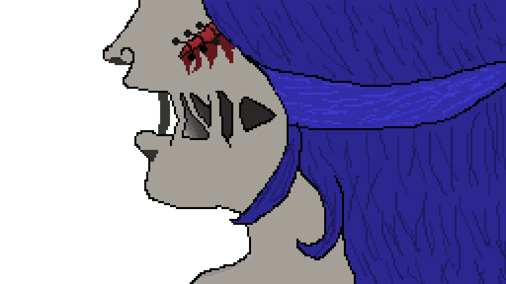 Pixilart - ripped face by Honey-Bunnie