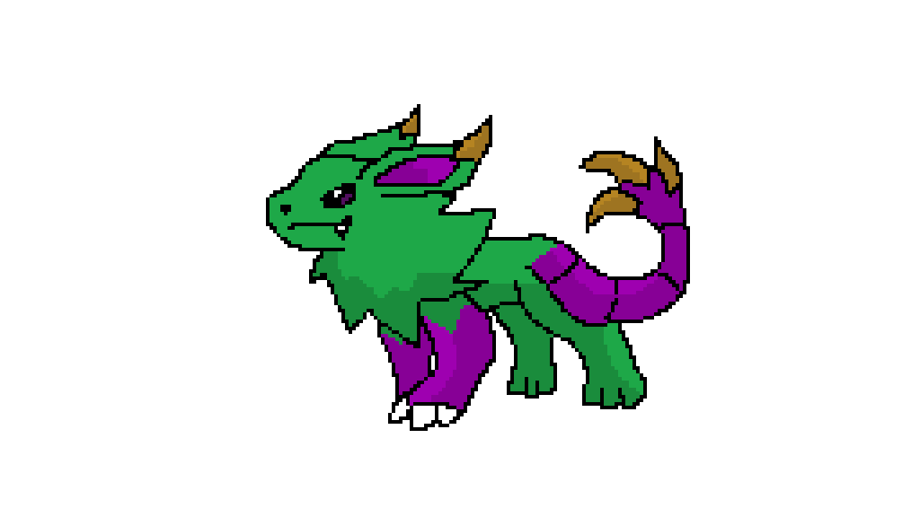 Pixilart - Shiny Draceon by MegaCobalionII