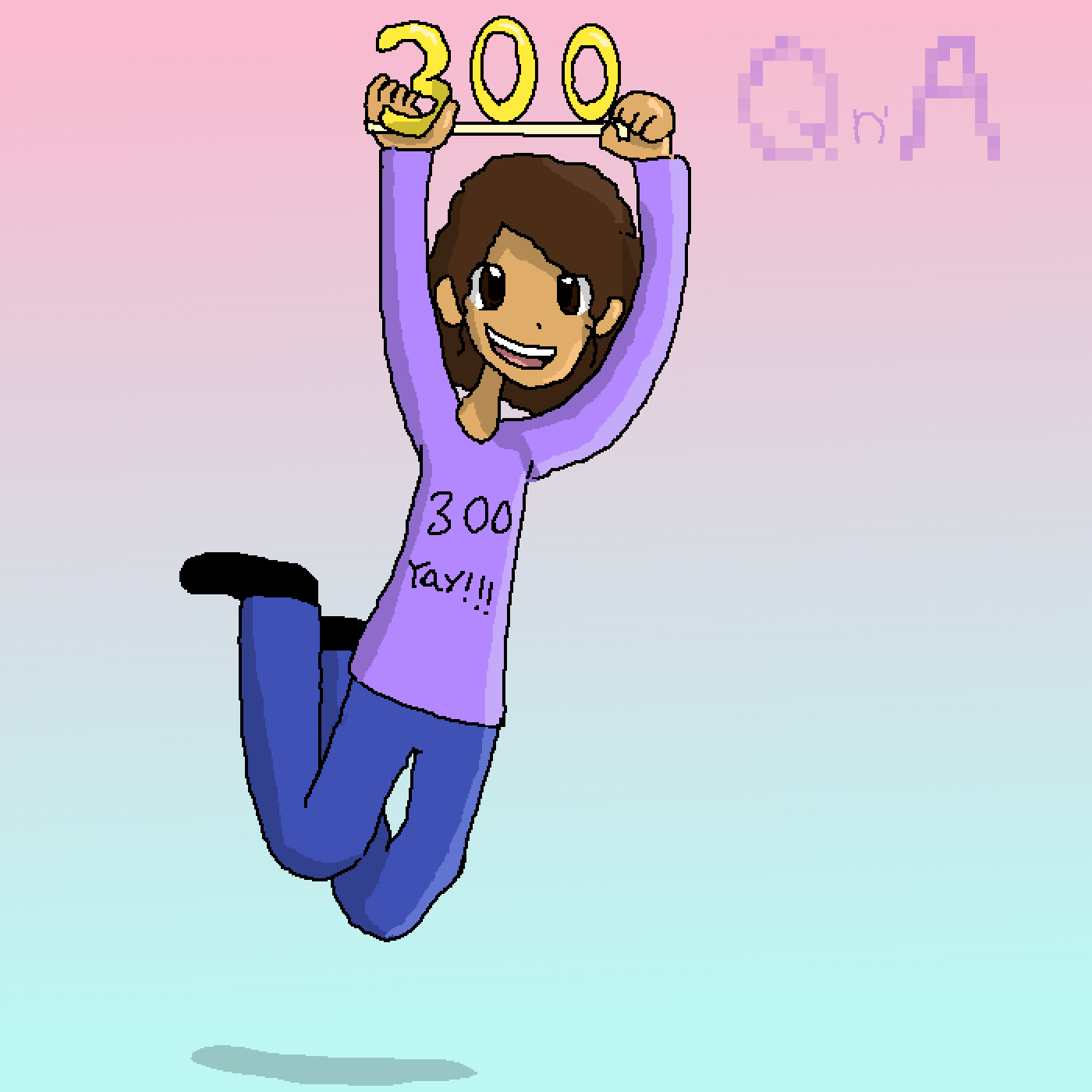 Pixilart - TYSM FOR 300 by TigerDrawz