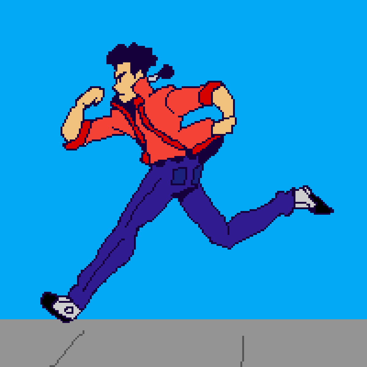 Animated Man Running Gif