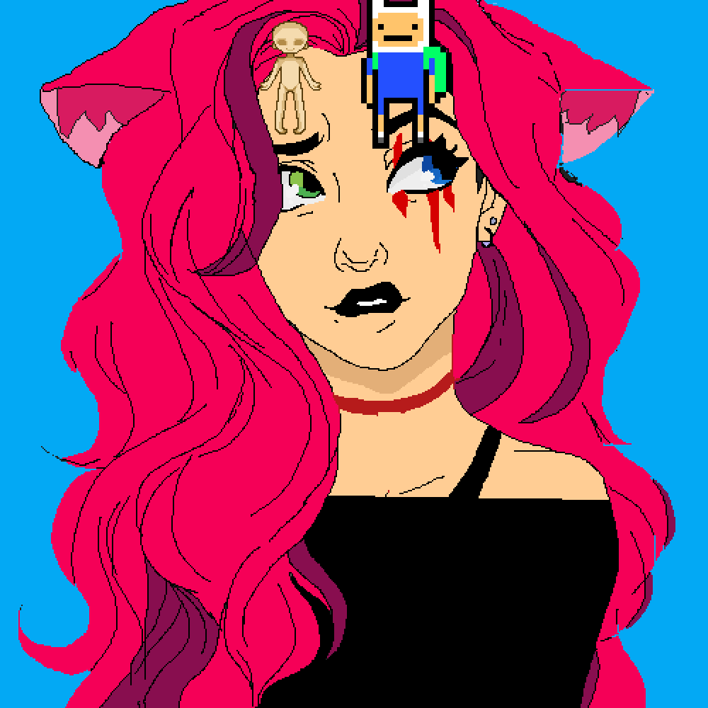 Pixilart - Jessica and her imaginary friends by dangeruss