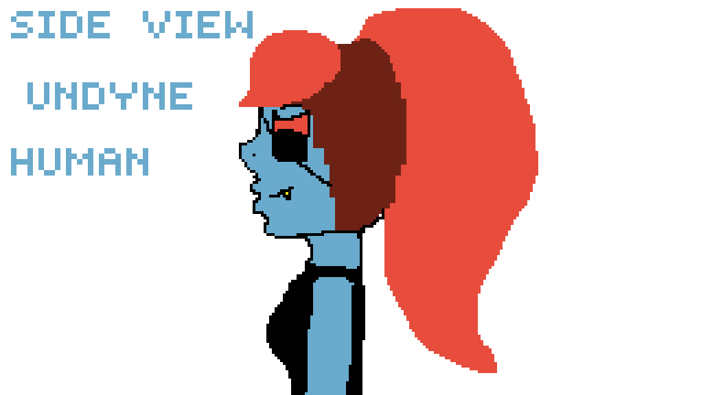 Pixilart - Undyne as a human by CharaDreemurr