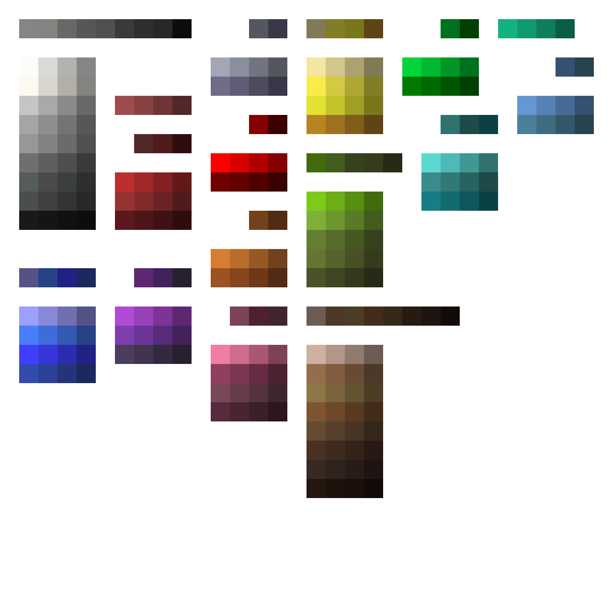 Pixilart - MC Artmap Color Palette by Popplia