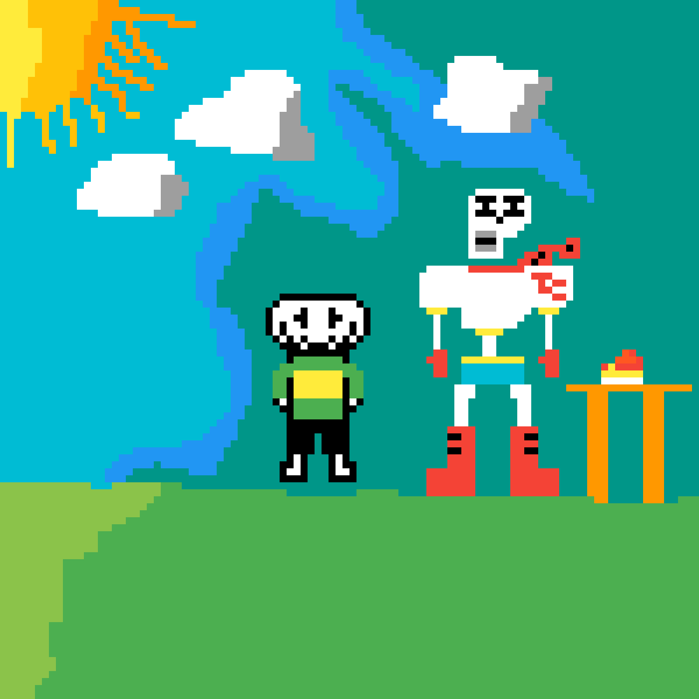 Editing sunny day (undertale) - Free online pixel art drawing tool ...