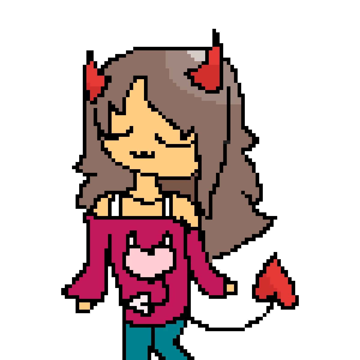 Pixilart - Sassy devil by IdioticArtist