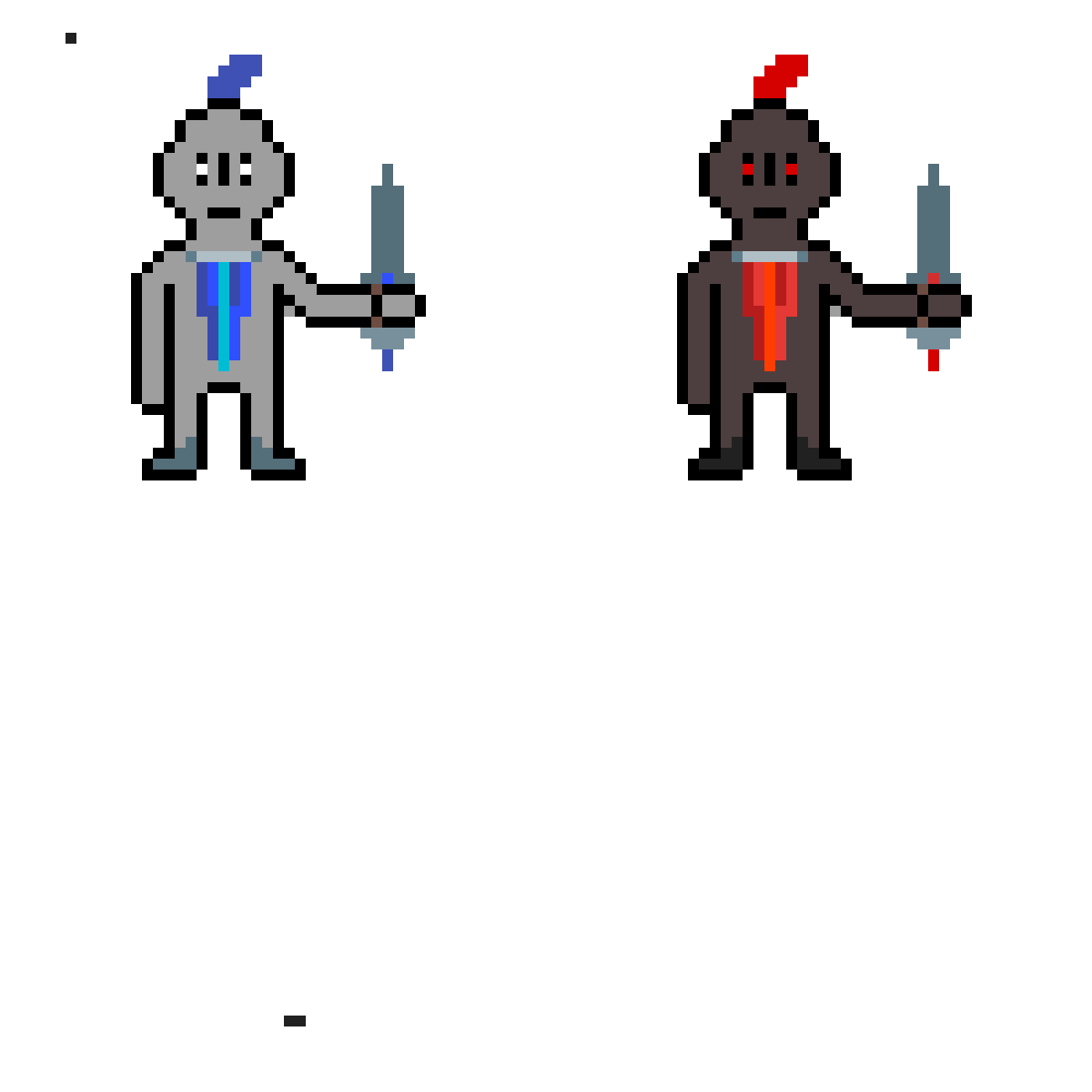 Pixilart - Pure/Corrupt Knight by BushofBlue