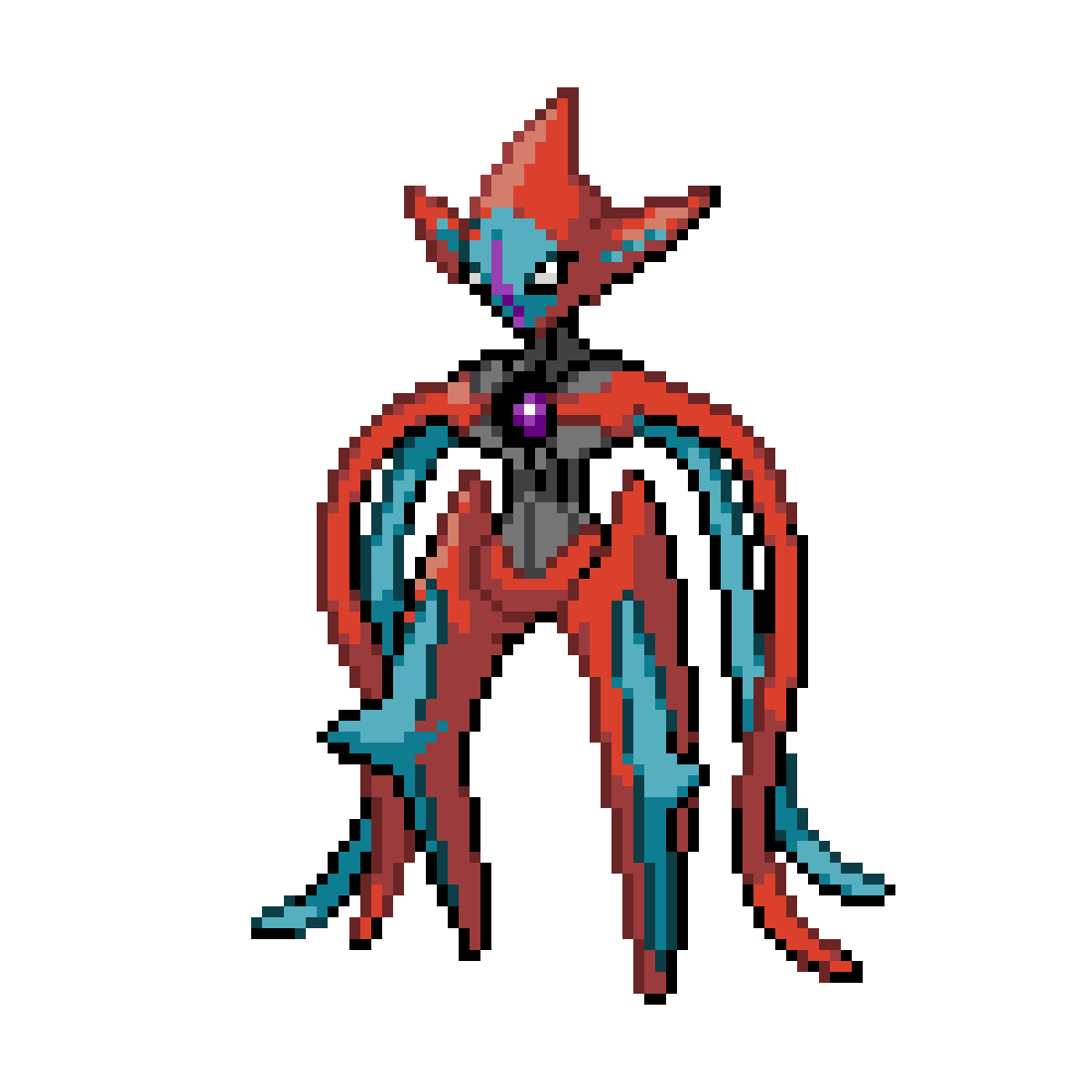 Pixilart - Deoxys (Attack Form) by Optimism