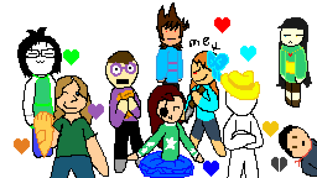 Editing Human souls collab - Free online pixel art drawing tool - Pixilart