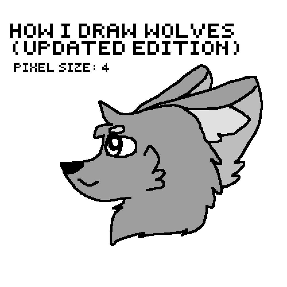Pixilart - How I draw wolves by epicpixels