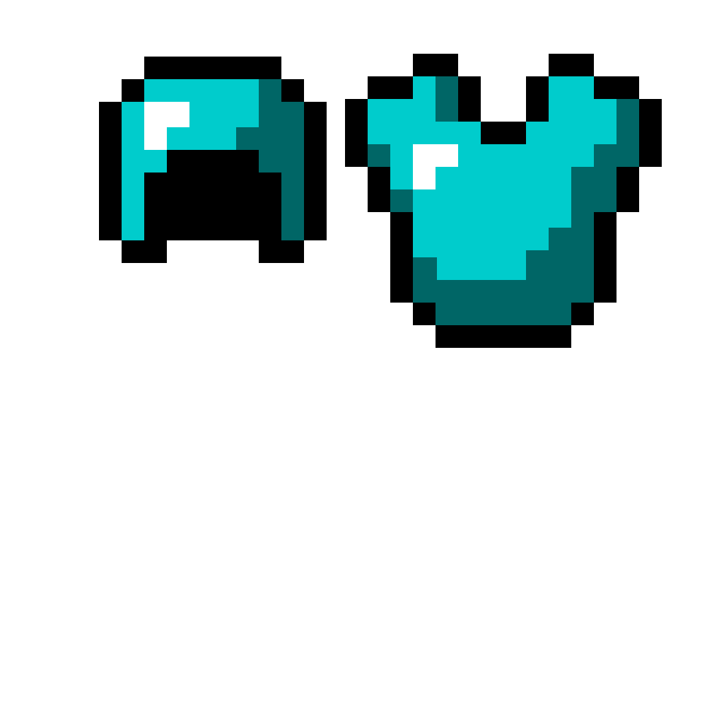 Pixilart - chestplate and helmet by OMINOUS-PG3D