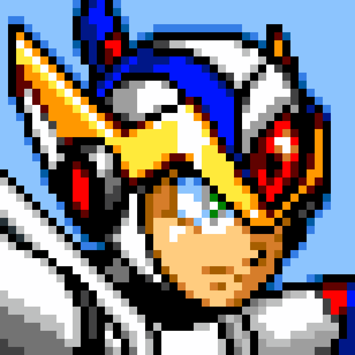 Pixilart Falcon Armor X Mugshot By Makkusu