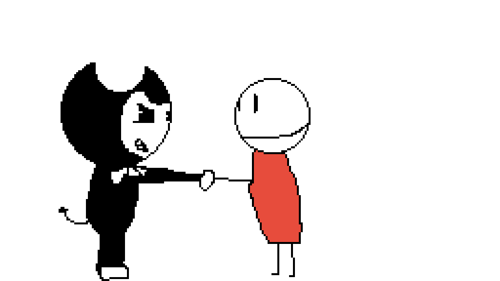 Pixilart - Bendy and TheMeatly by YoshiMan