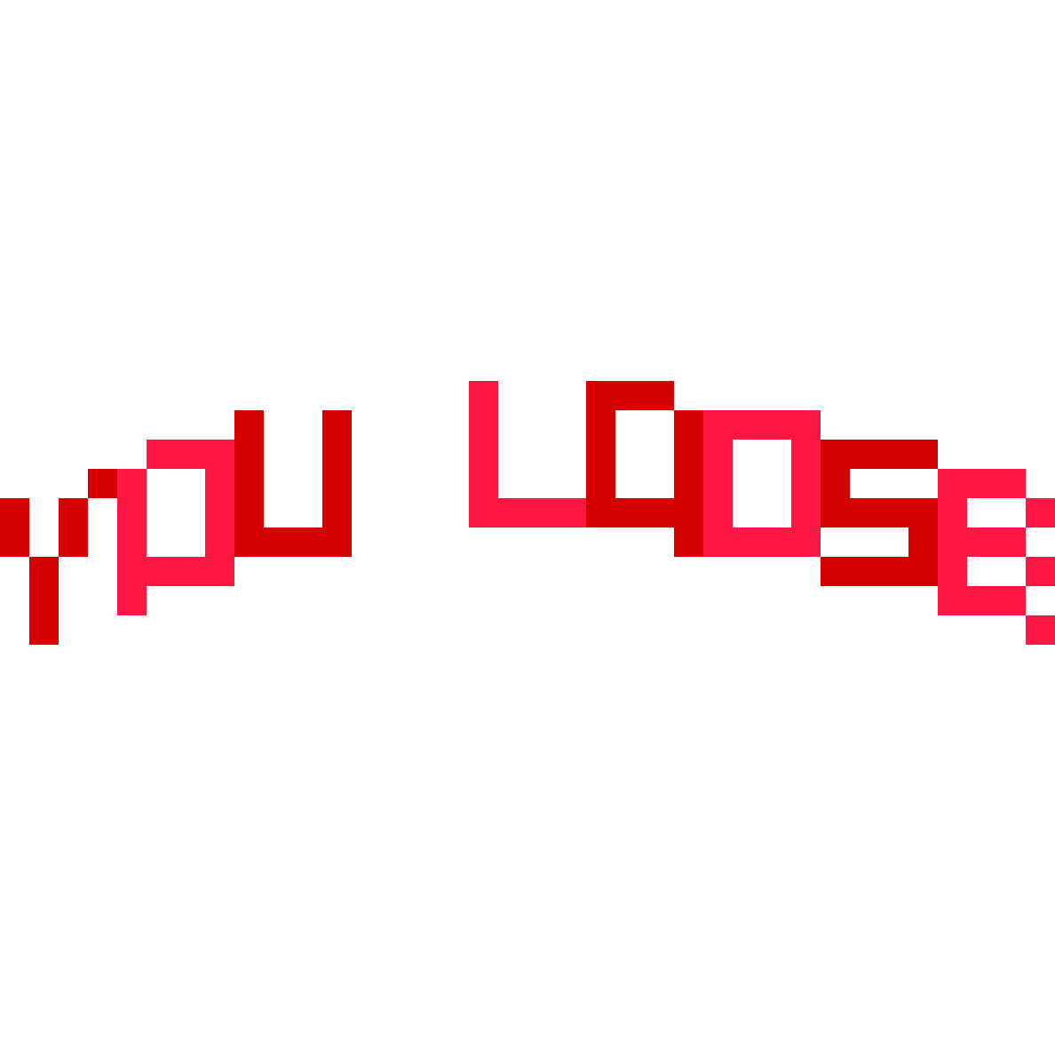 Pixilart - You Loose Banner by Awebud