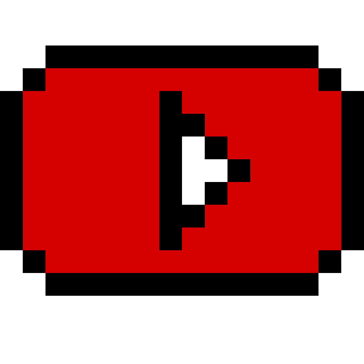 Pixel Art Youtube Logo 14 Famous Logos Drawn In Pixel Art