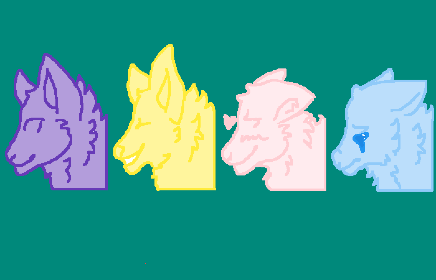 Pixilart - Wolf emotions by blxshblxshWHOR3