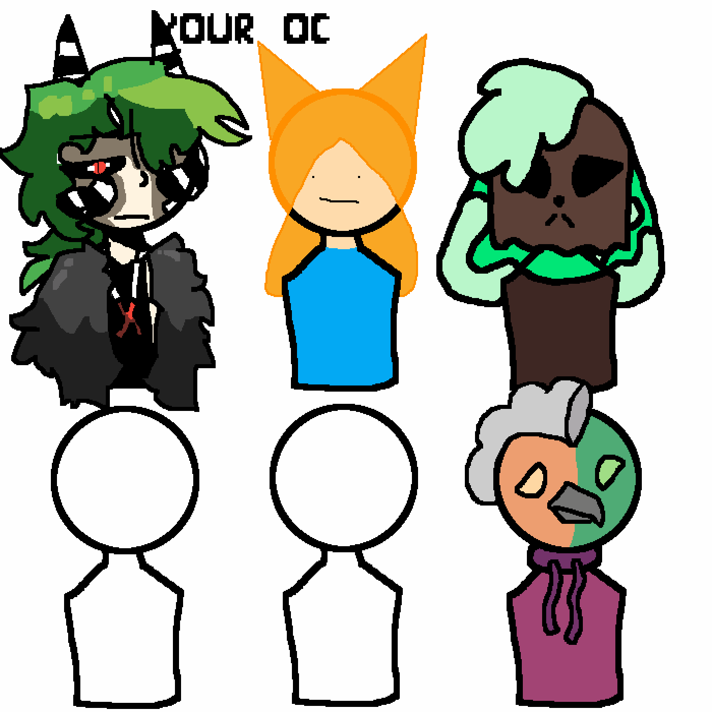 Pixilart - Different styles by BeakyDaBirb