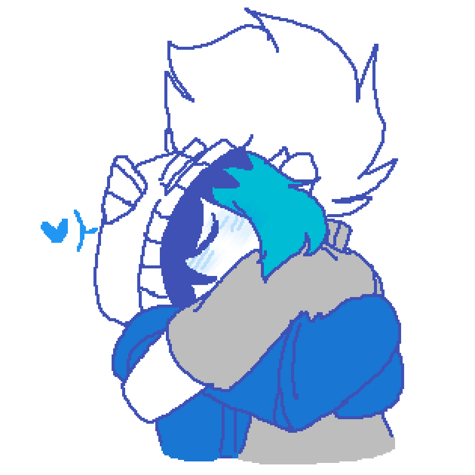 Pixilart - h ug ♡ by Bluuarts