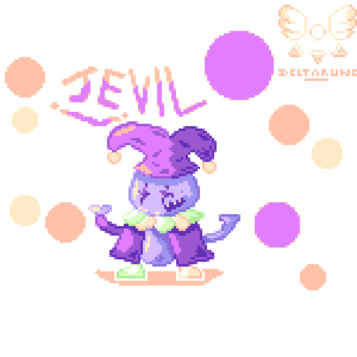 Pixilart - Jevil (Deltarune) by DewDrop