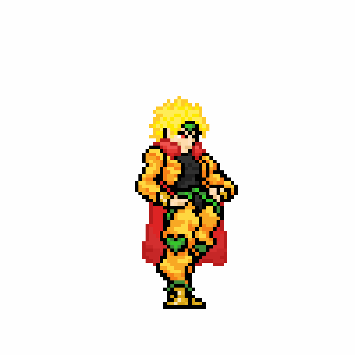 Pixilart - DIO with cape by nicmaster